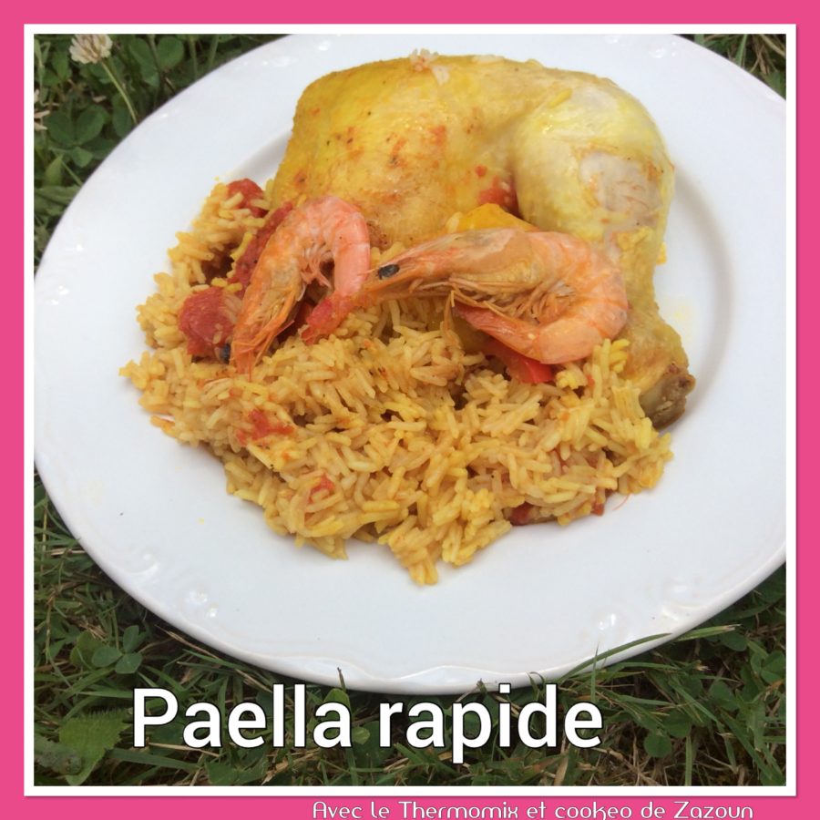 Paella rapide au cookeo ou Cocotte minute | Avec le Thermomix et le ...